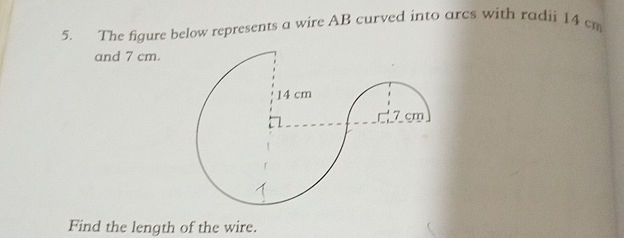 The figure below represents a wire AB curved | StudyX
