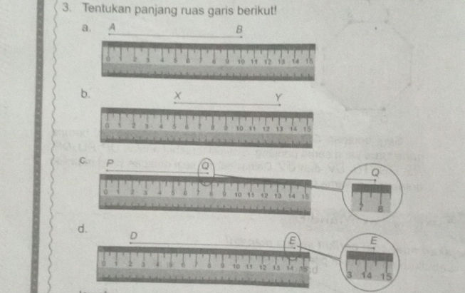 3. Tentukan panjang ruas garis berikut! a. A | StudyX