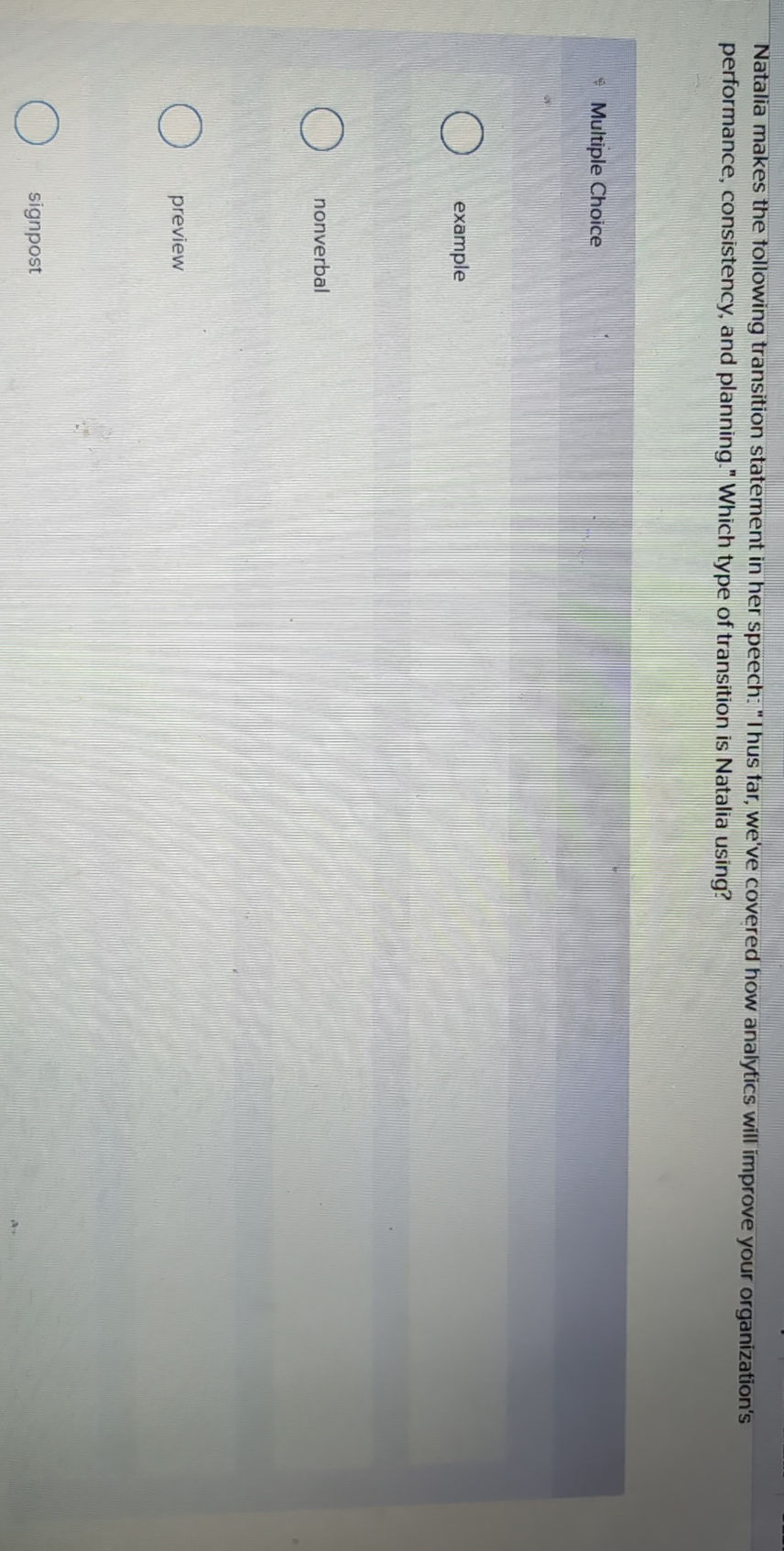 Natalia makes the following transition | StudyX