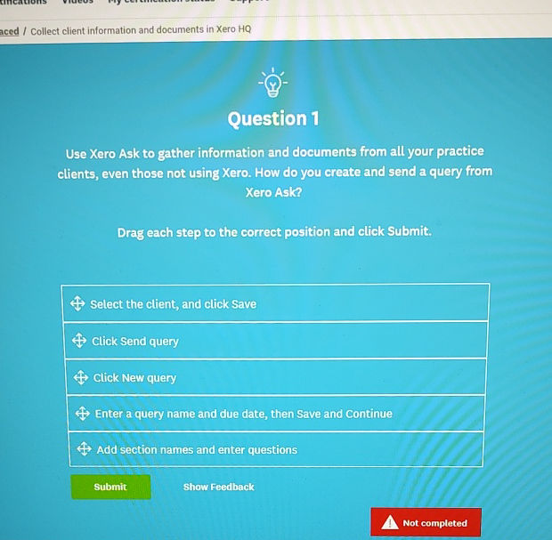 Question 1 Use Xero Ask to gather | StudyX