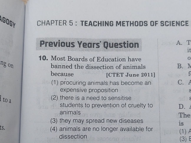 10. Most Boards of Education have banned the | StudyX