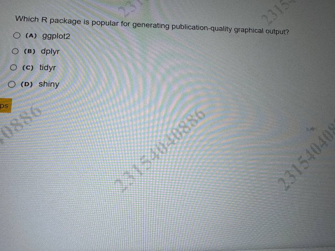 Which R package is popular for generating | StudyX