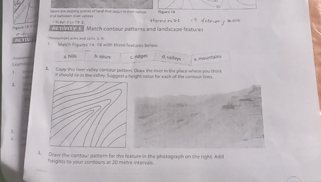 ACTIVITY 3 Match contour patterns and | StudyX