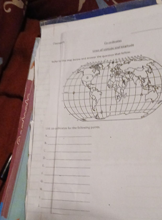Coordinates Lines of latitude and longitude | StudyX