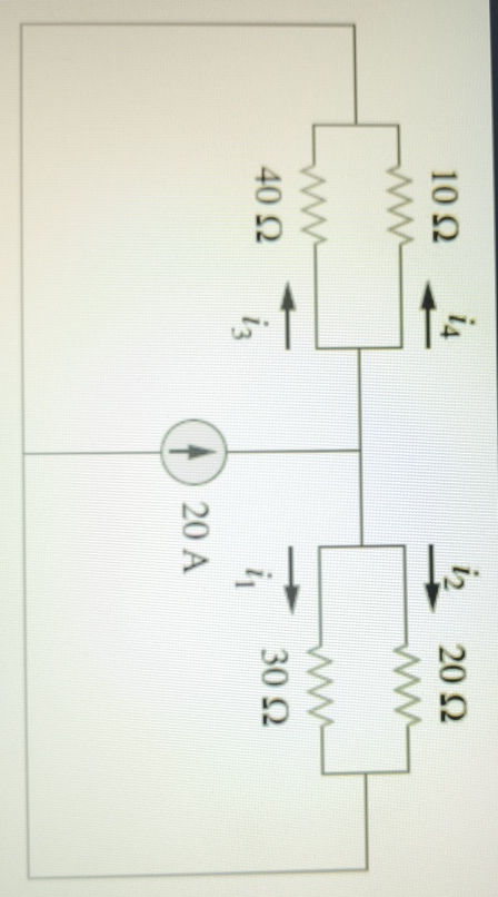 Find the current i1 i2 i3 and i4 in the | StudyX