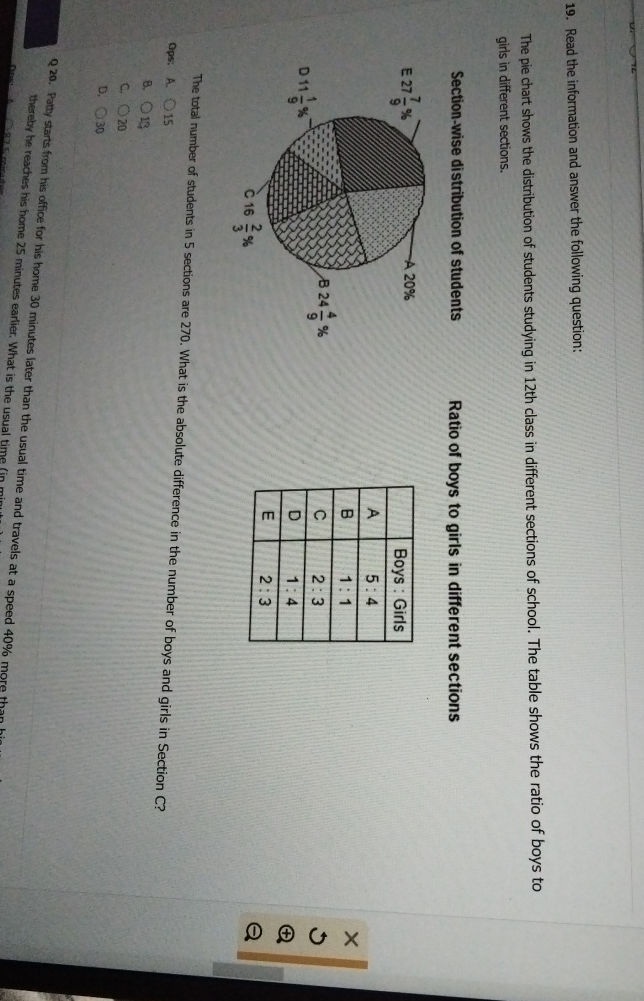 19 Read the information and answer the | StudyX