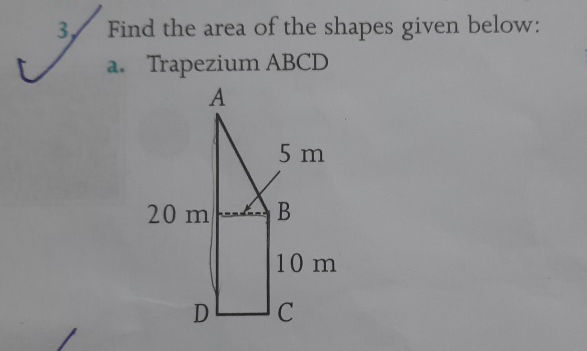 Find the area of the shapes given below a | StudyX
