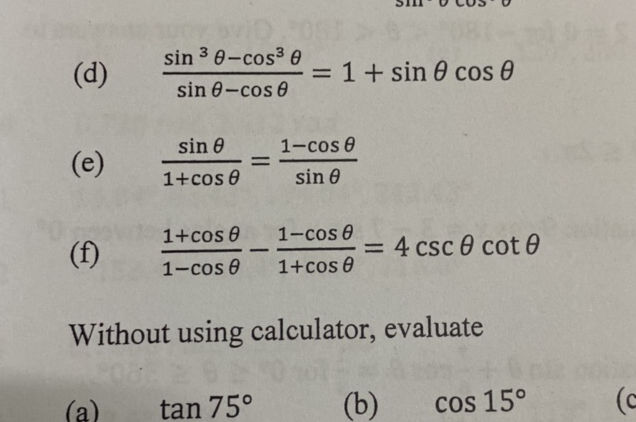 sin3 - cos3 sin - cos = 1 + sin cos sin | StudyX