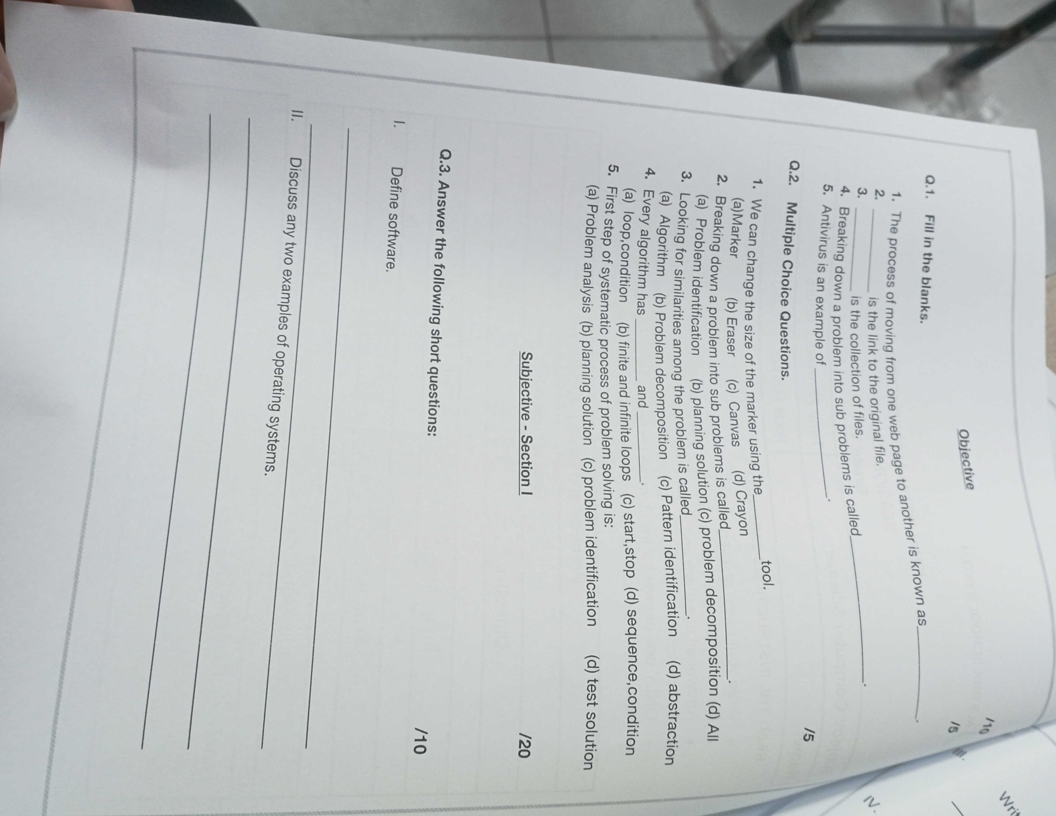 Q3 Answer the following short questions 1 | StudyX