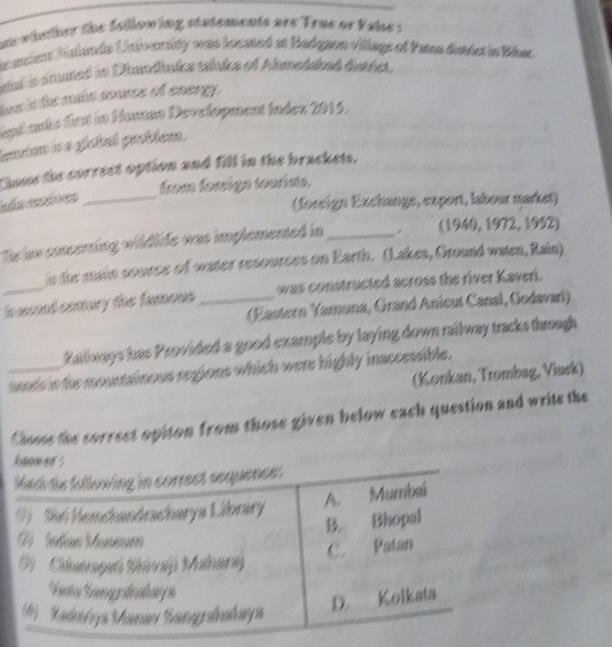 Match the following in correct sequence: | StudyX