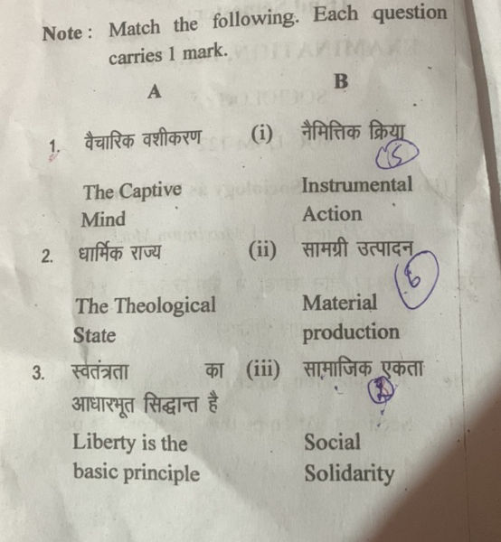 Note Match the following Each question | StudyX
