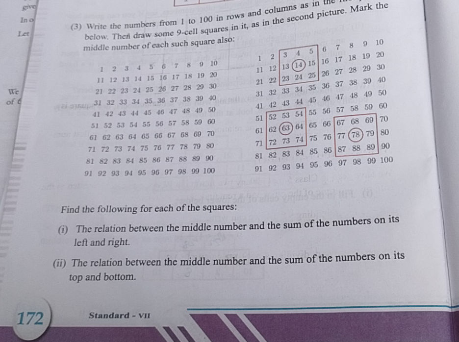 (3) Write the numbers from 1 to 100 in rows | StudyX