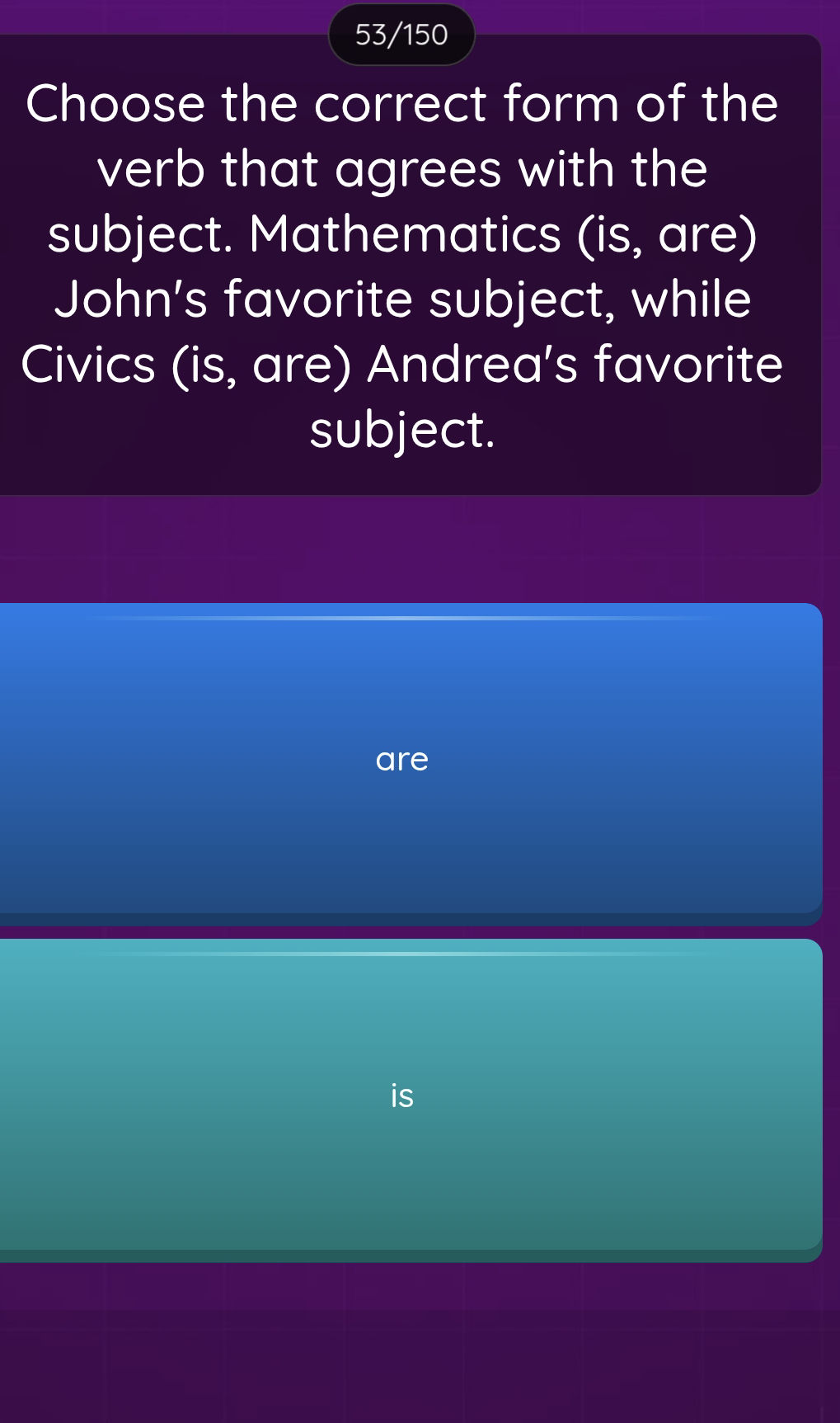 Choose the correct form of the verb that | StudyX