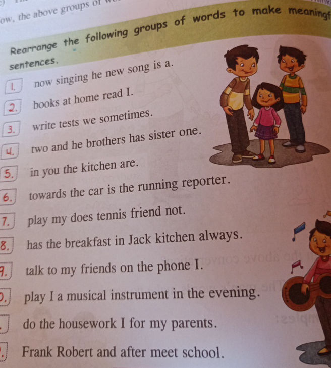 Rearrange the following groups of words to | StudyX