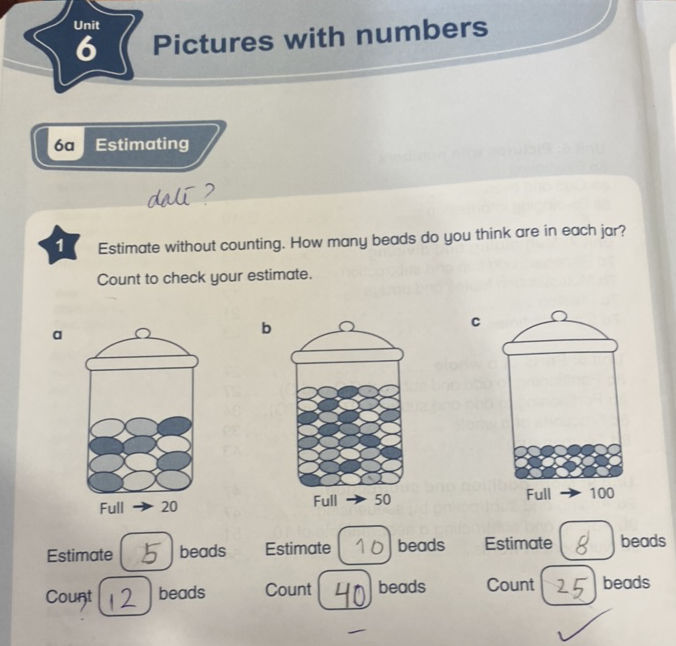 Estimate without counting How many beads do | StudyX
