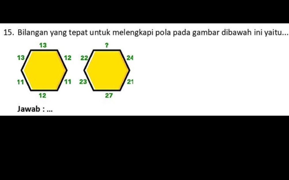 15 Bilangan yang tepat untuk melengkapi pola | StudyX