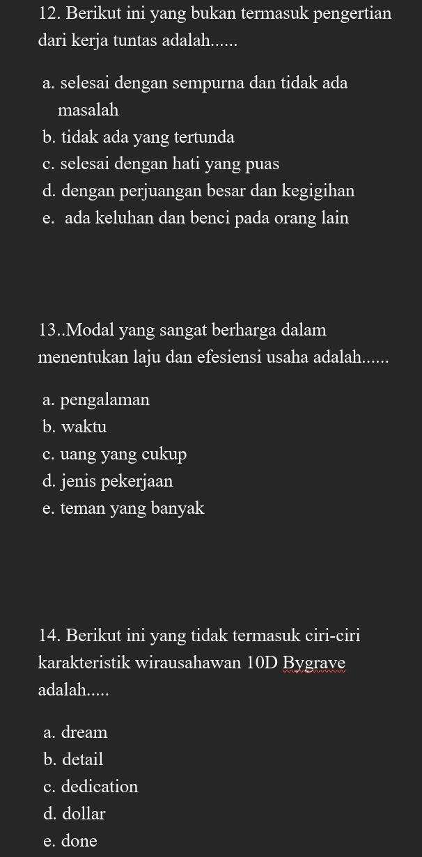 12 Berikut ini yang bukan termasuk | StudyX