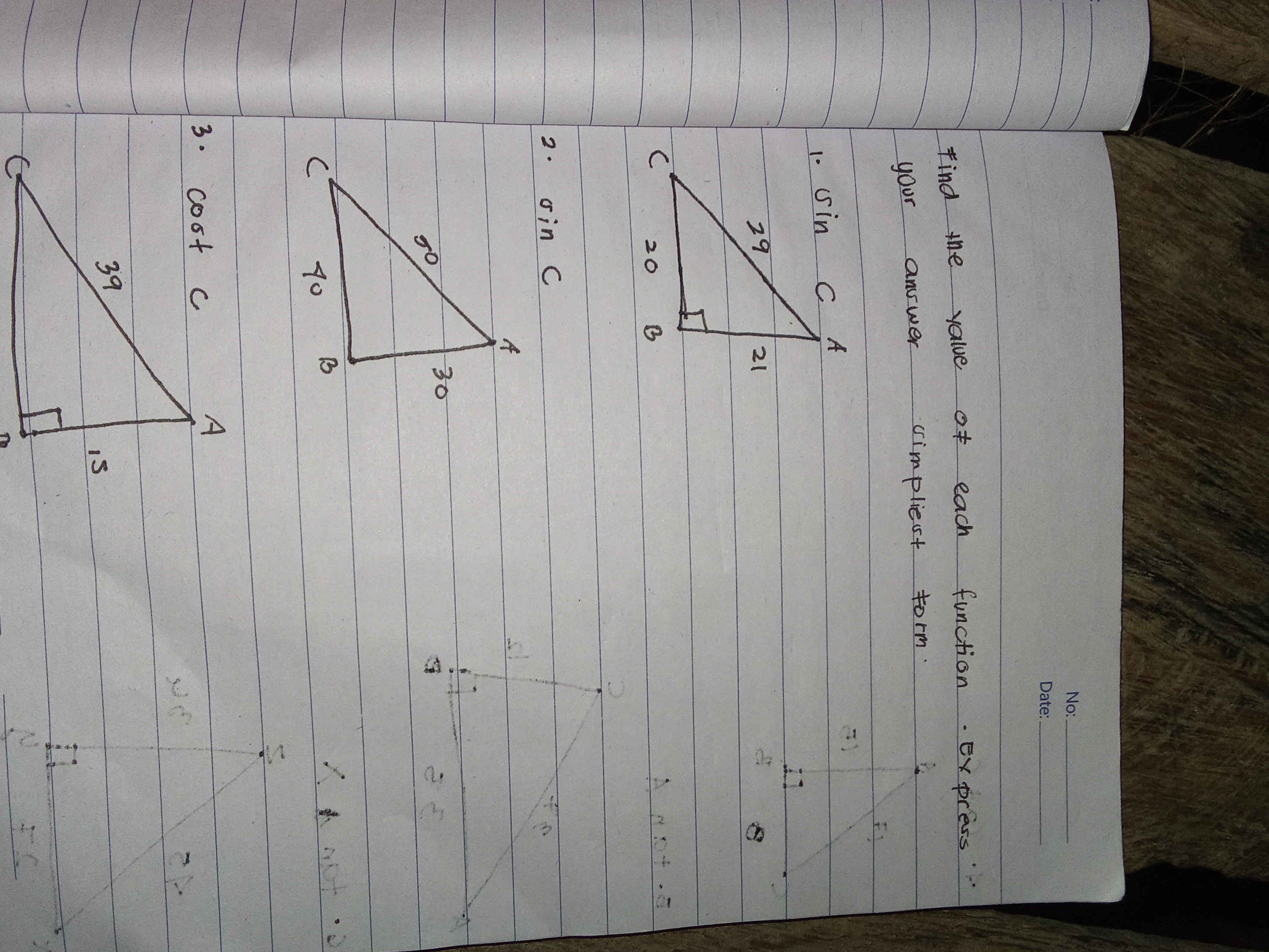 Find the value of each function Express your | StudyX