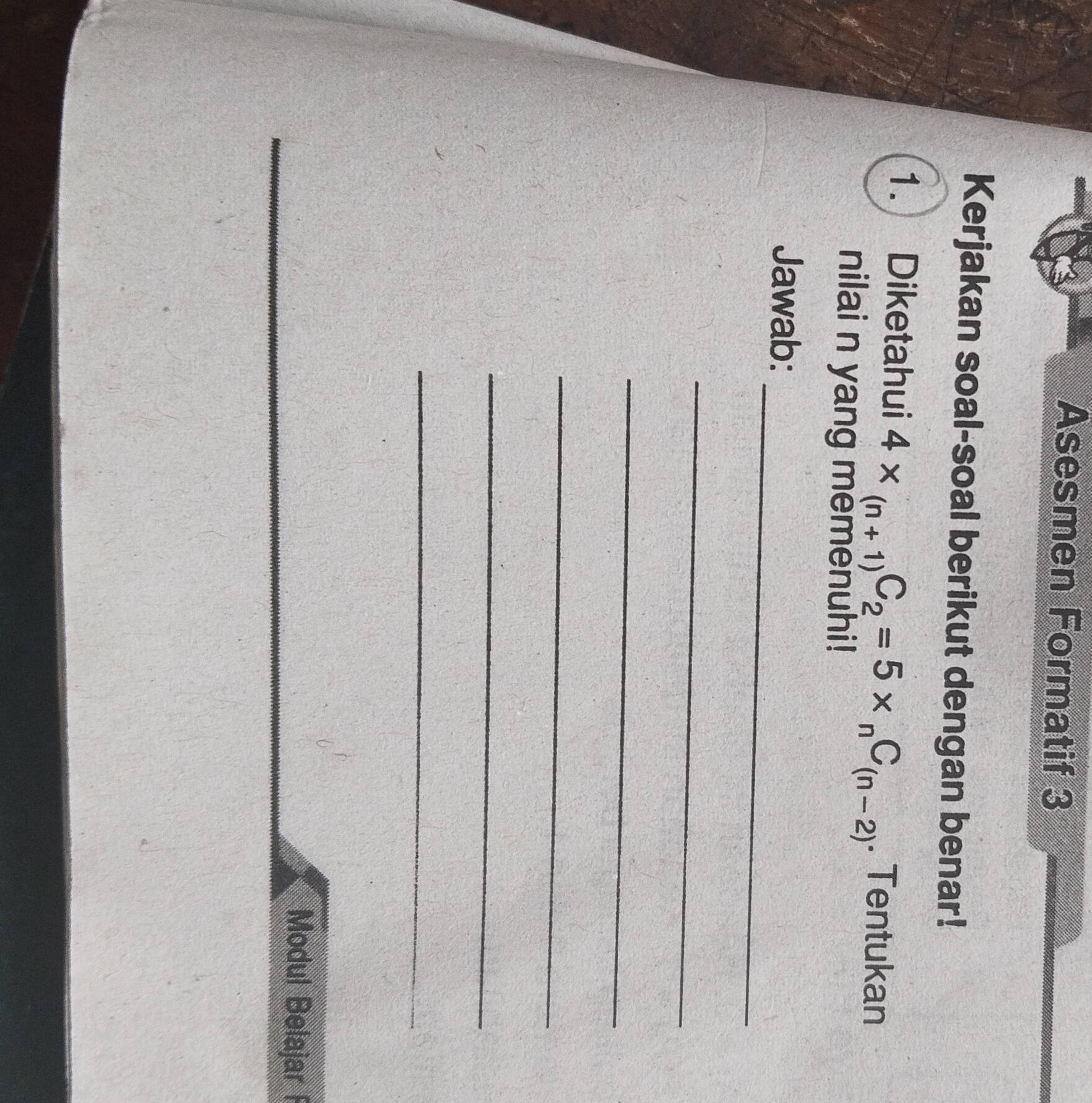 Asesmen Formatif 3 Kerjakan soal-soal | StudyX