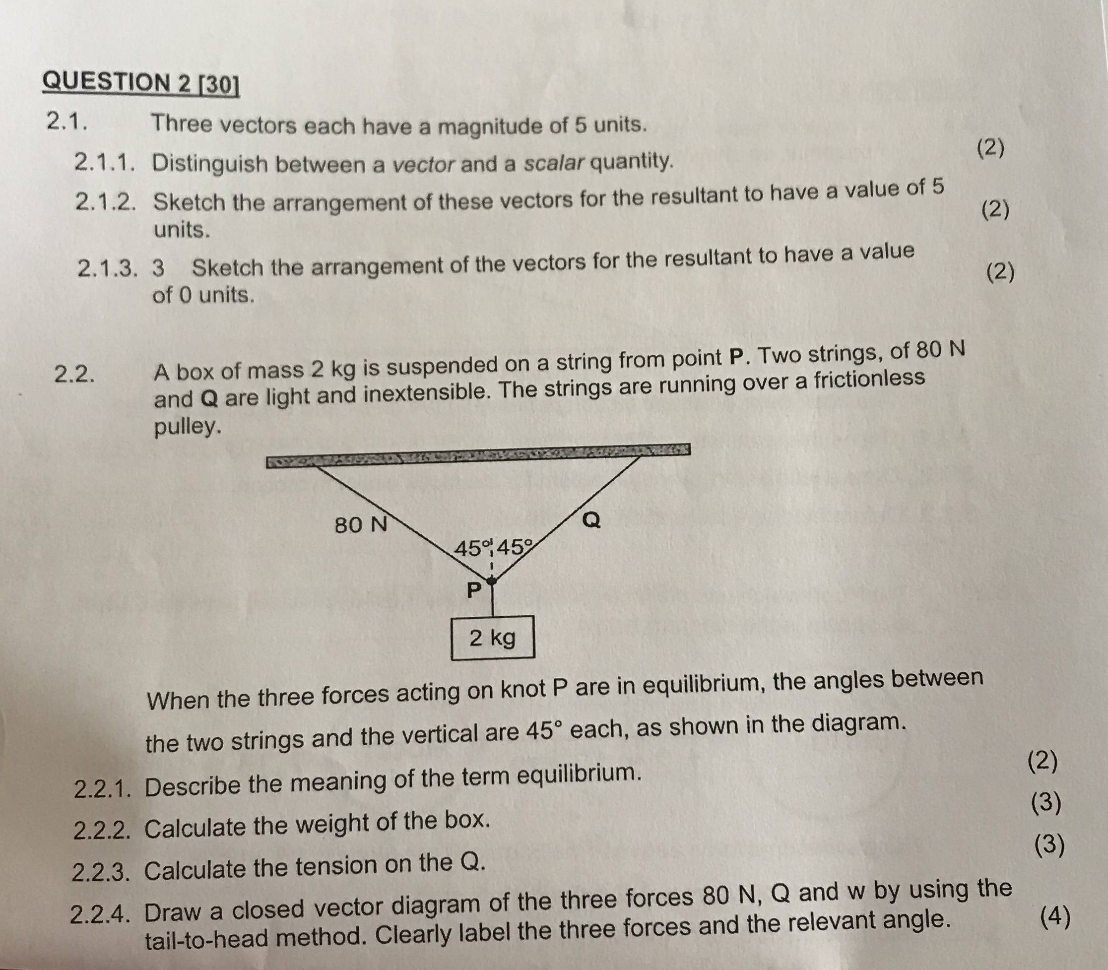 21 Three vectors each have a magnitude of 5 | StudyX