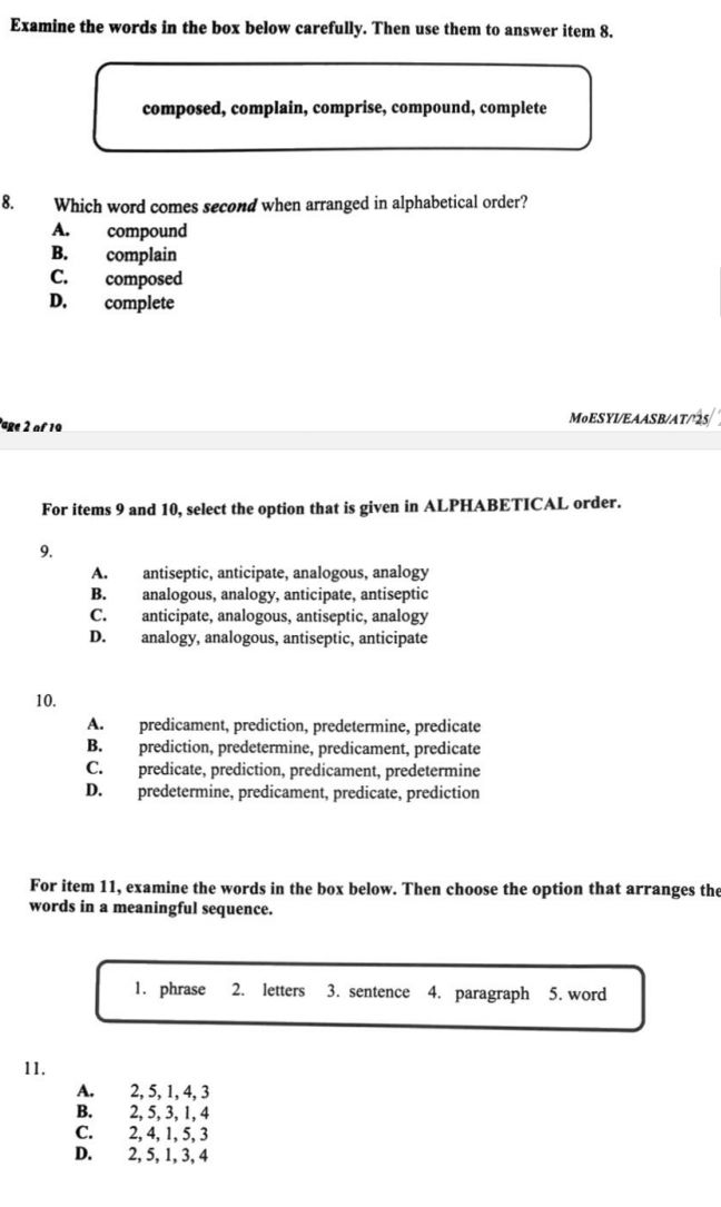 Examine the words in the box below | StudyX