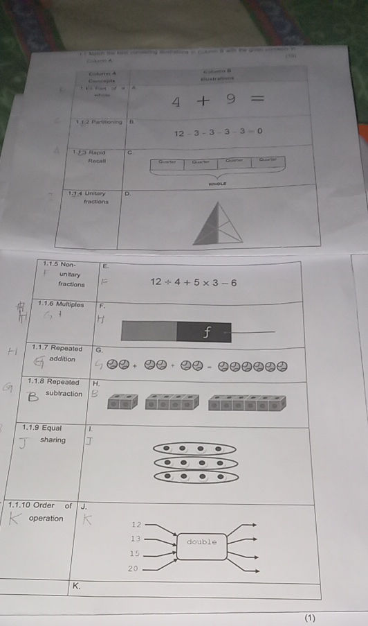 Match the best corresponding illustrations | StudyX