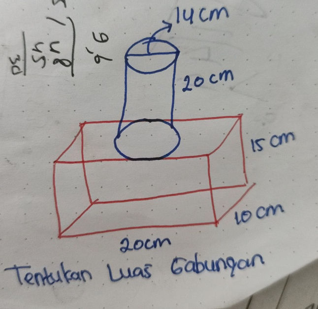 The image shows a composite 3D shape | StudyX