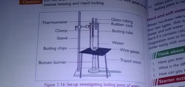 Figure 116 Set-up investigating boiling | StudyX