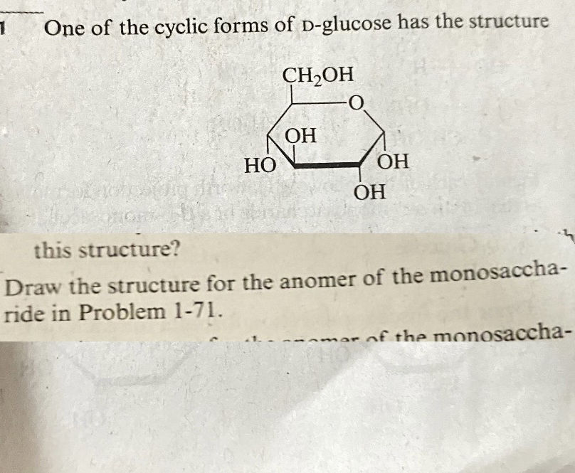 One of the cyclic forms of D-glucose has the | StudyX
