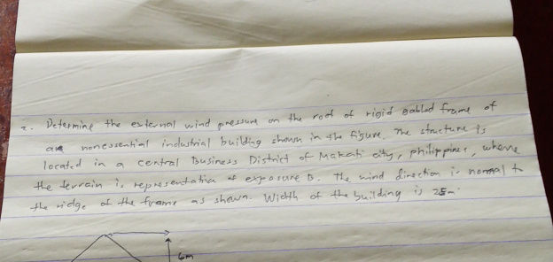 3 Determine the external wind pressure on