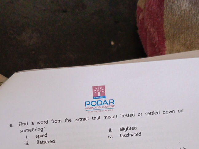 e. Find a word from the extract that means | StudyX