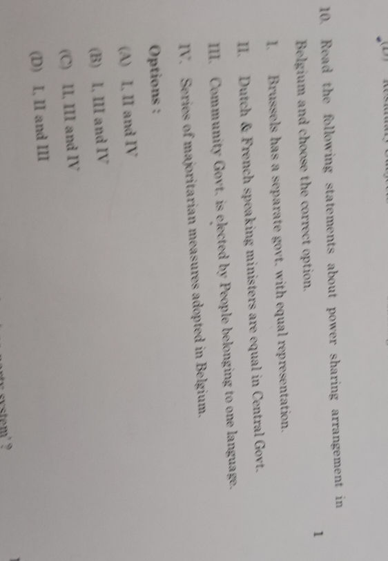 10. Read the following statements about | StudyX