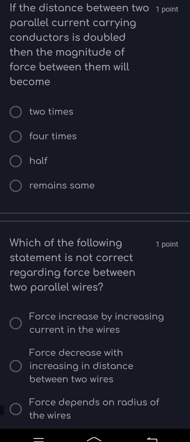 If the distance between two parallel current | StudyX