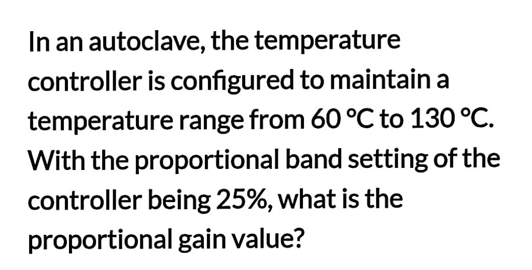 In an autoclave the temperature controller | StudyX