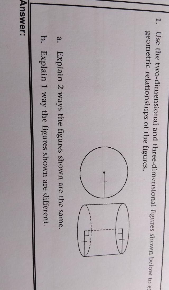 1. Use the two-dimensional and | StudyX
