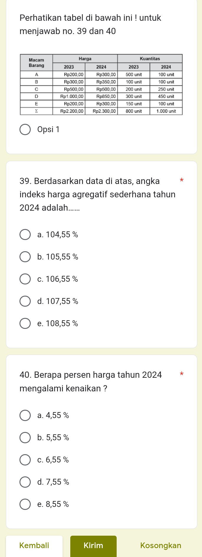 Perhatikan tabel di bawah ini ! untuk | StudyX