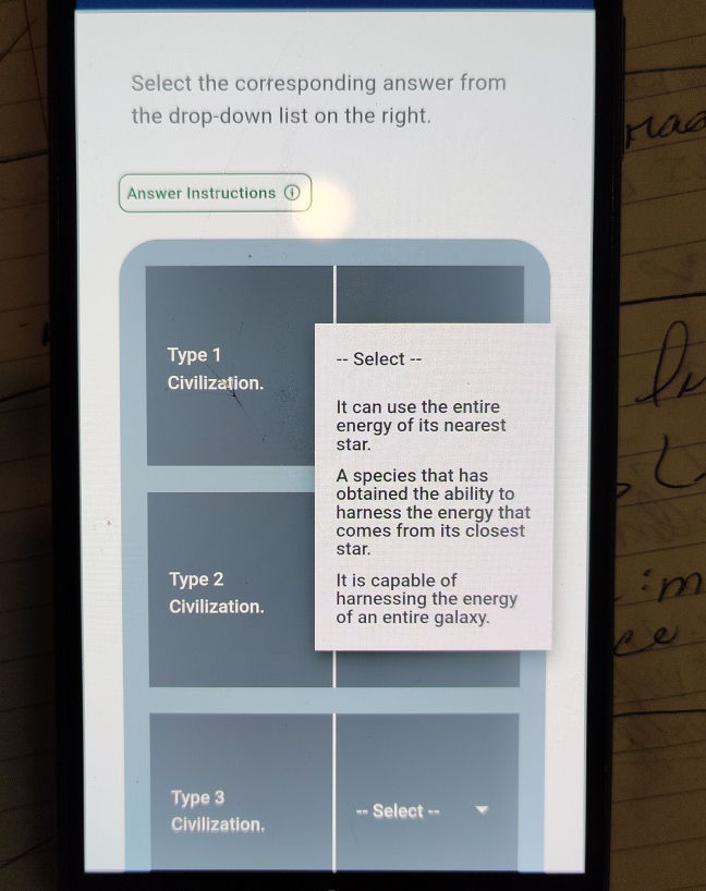 Select the corresponding answer from the | StudyX