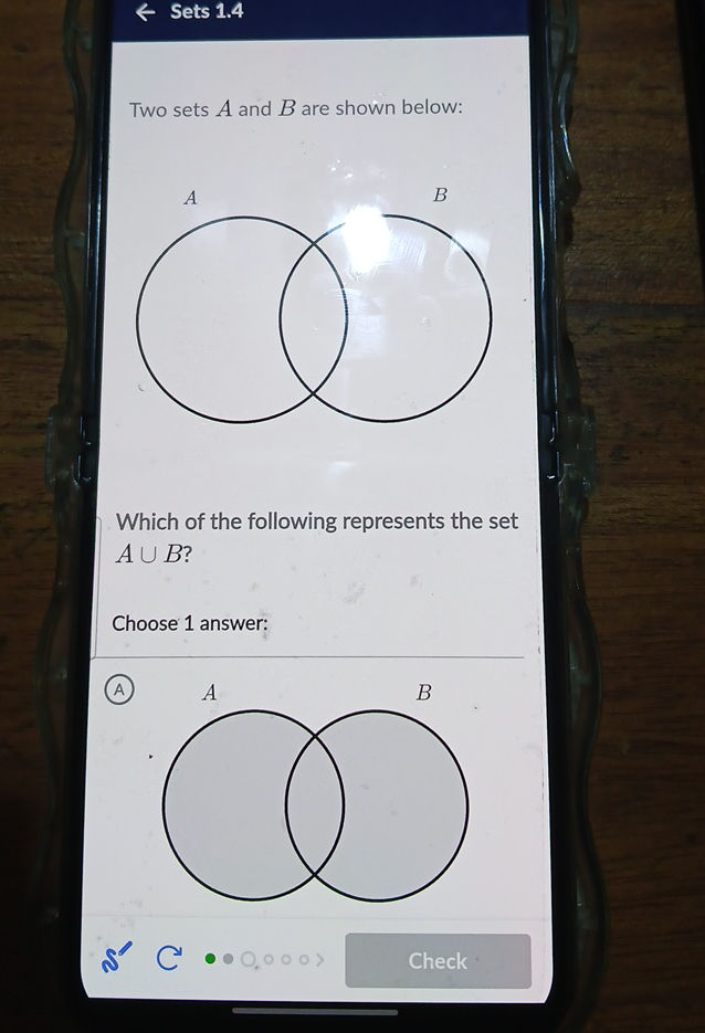 Two sets A and B are shown below Diagram | StudyX