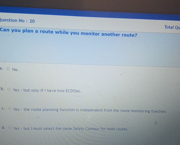 Can you plan a route while you monitor