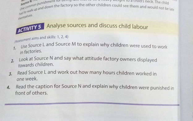 ACTIVITY 5 Analyse sources and discuss child | StudyX