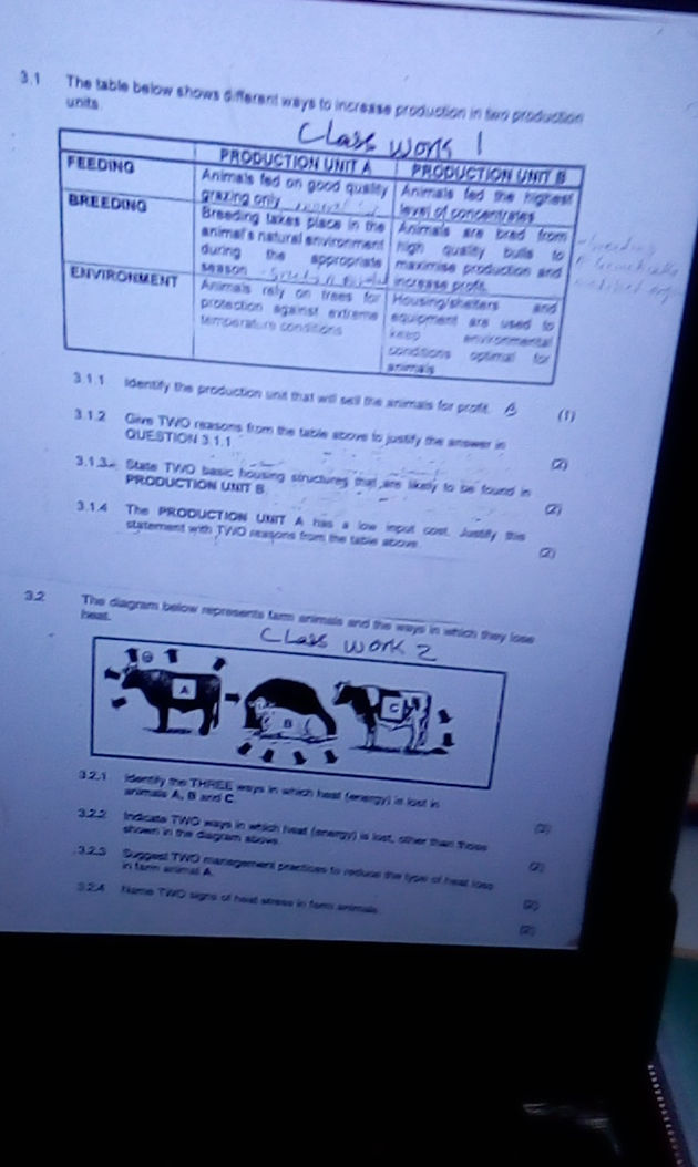 3.1 The table below shows different ways to | StudyX