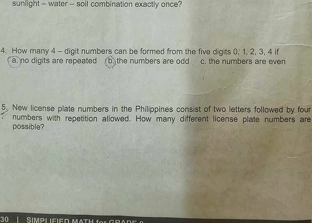 4. How many 4 - digit numbers can be formed | StudyX