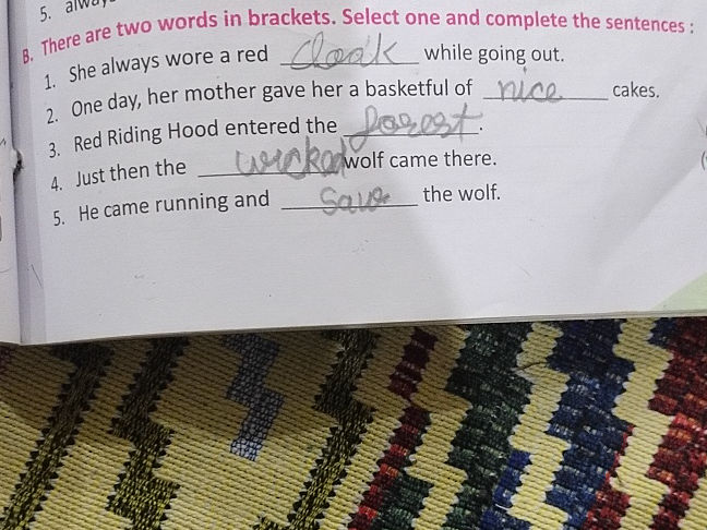 8 There are two words in brackets Select one | StudyX