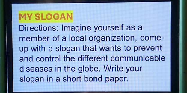 MY SLOGAN Directions Imagine yourself as a | StudyX