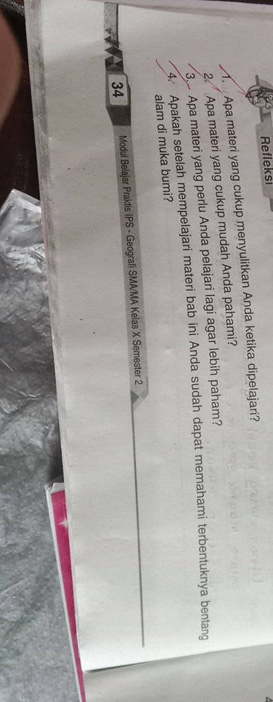 1 Apa materi yang cukup menyulitkan Anda | StudyX