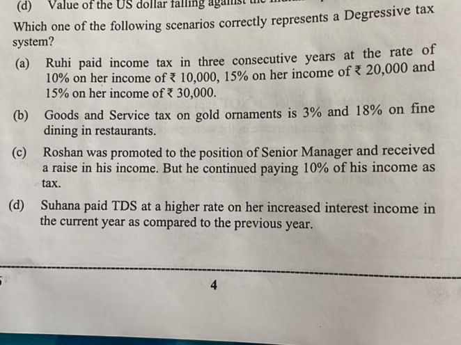 Which one of the following scenarios | StudyX