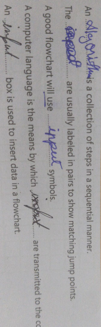 An algorithm is a collection of steps in a | StudyX