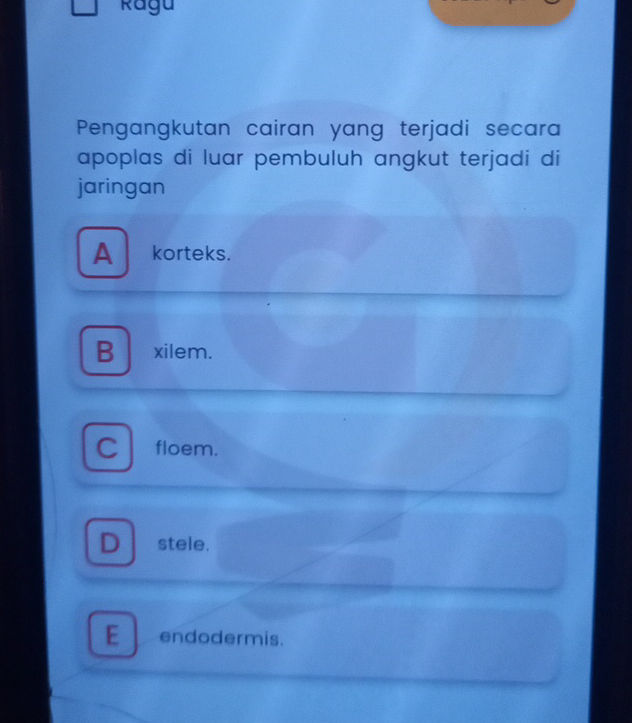 Pengangkutan cairan yang terjadi secara | StudyX