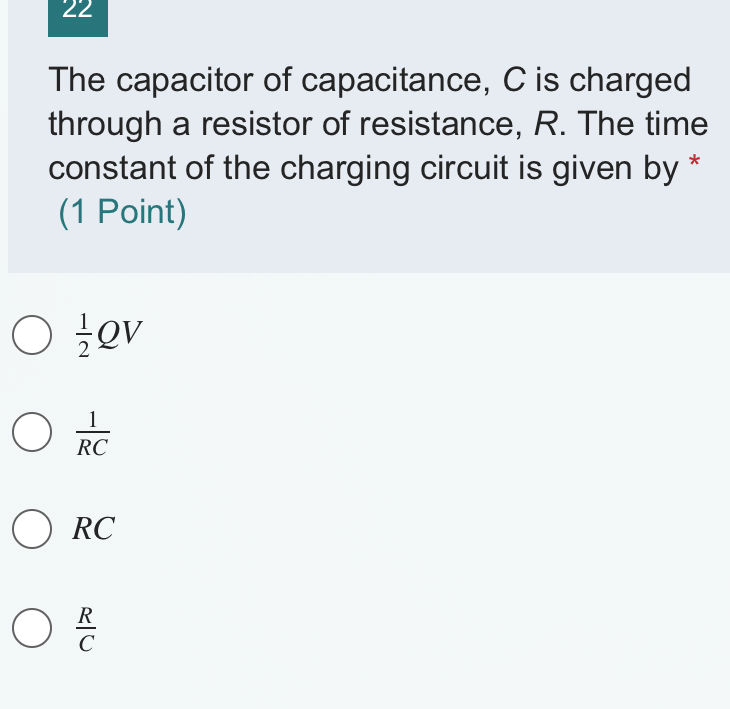 The capacitor of capacitance C is charged | StudyX