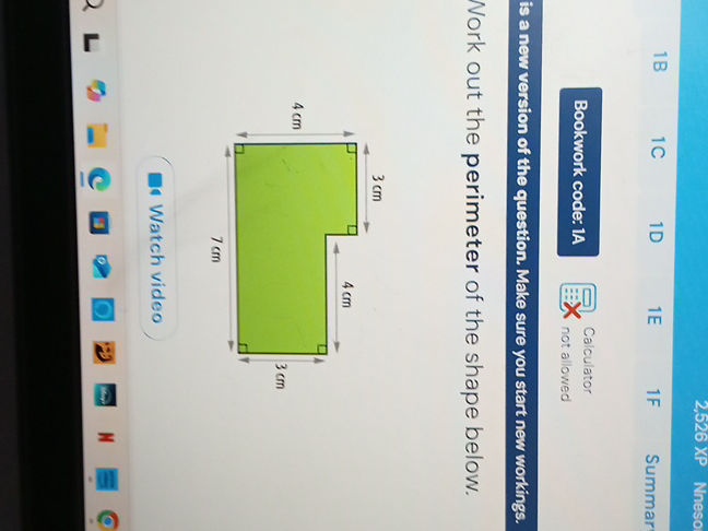 Work out the perimeter of the shape below | StudyX
